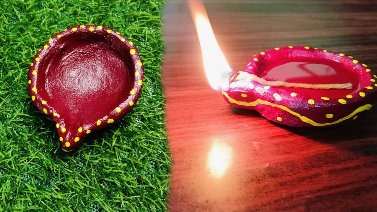 How To Make Soil Clay Diya At Home | Handmade Clay #diy #claycraft # ...