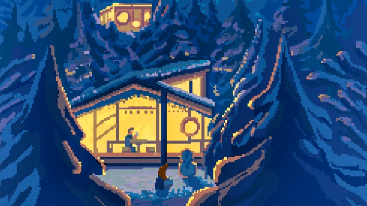 Nightime Coffee in Snowy Cottage Lo-Fi : Night Vibes Chill Vibes - YouTube