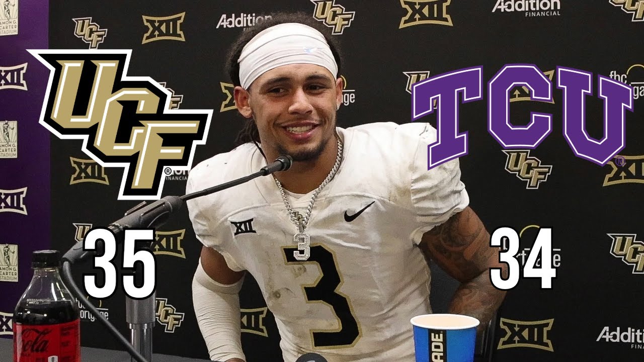 UCF 35, TCU 34 - LB Deshawn Pace Press Conference ⚔️🏈 - YouTube