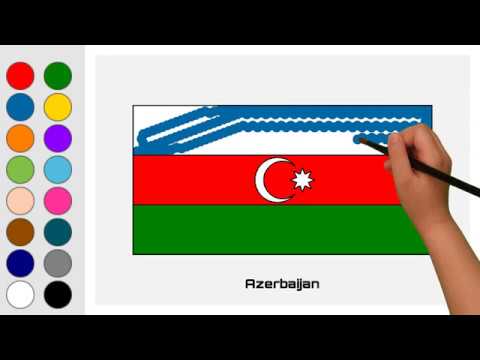 Flag of Azerbaijan - Europe