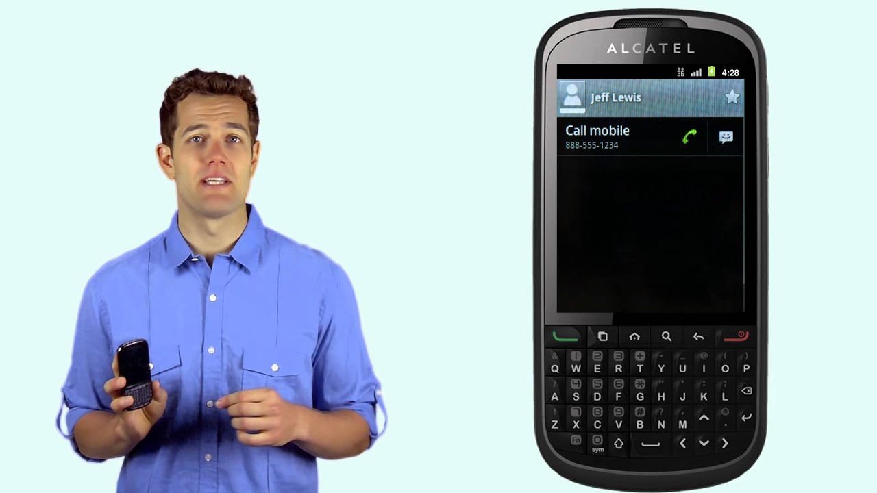 ALCATEL ONE TOUCH PREMIERE Phone Calls and Voicemail - YouTube