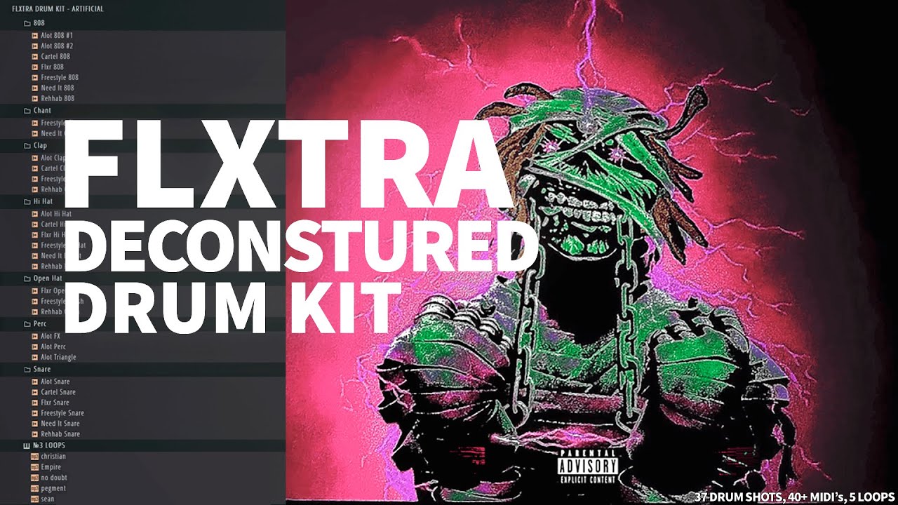 [FULL FREE] Osamason - Flxtra Drum Kit (1000+ Sounds) - YouTube