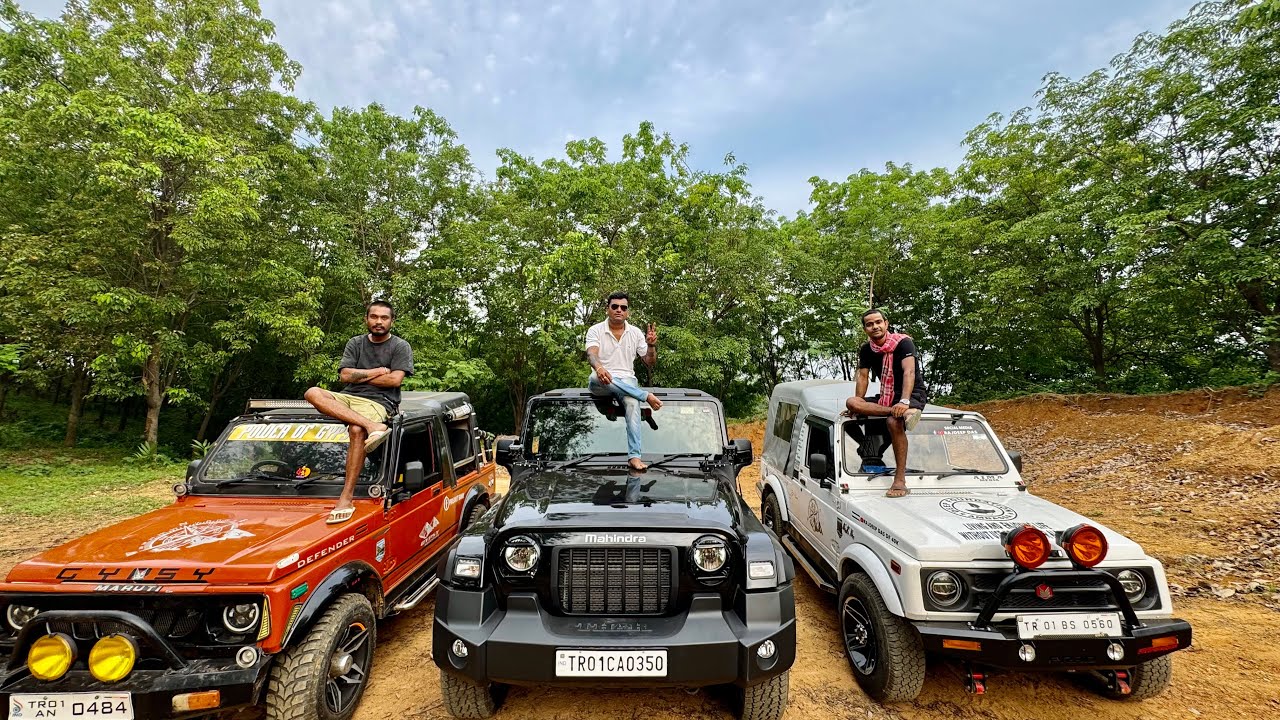 Thar 4X4 vs Gypsy 4X4 !! Offroading Challenge Thar vs Gypsy !! #thar # ...