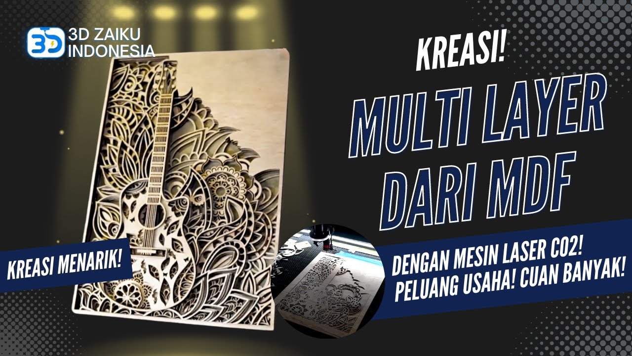 KREASI DARI MDF DENGAN MESIN LASER CO2 - IDE BISNIS! - YouTube