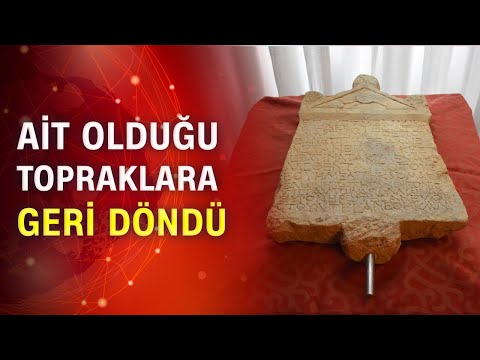 1800 yıllık tarihi eser İtalya'dan ait olduğu yere Türkiye'ye döndü