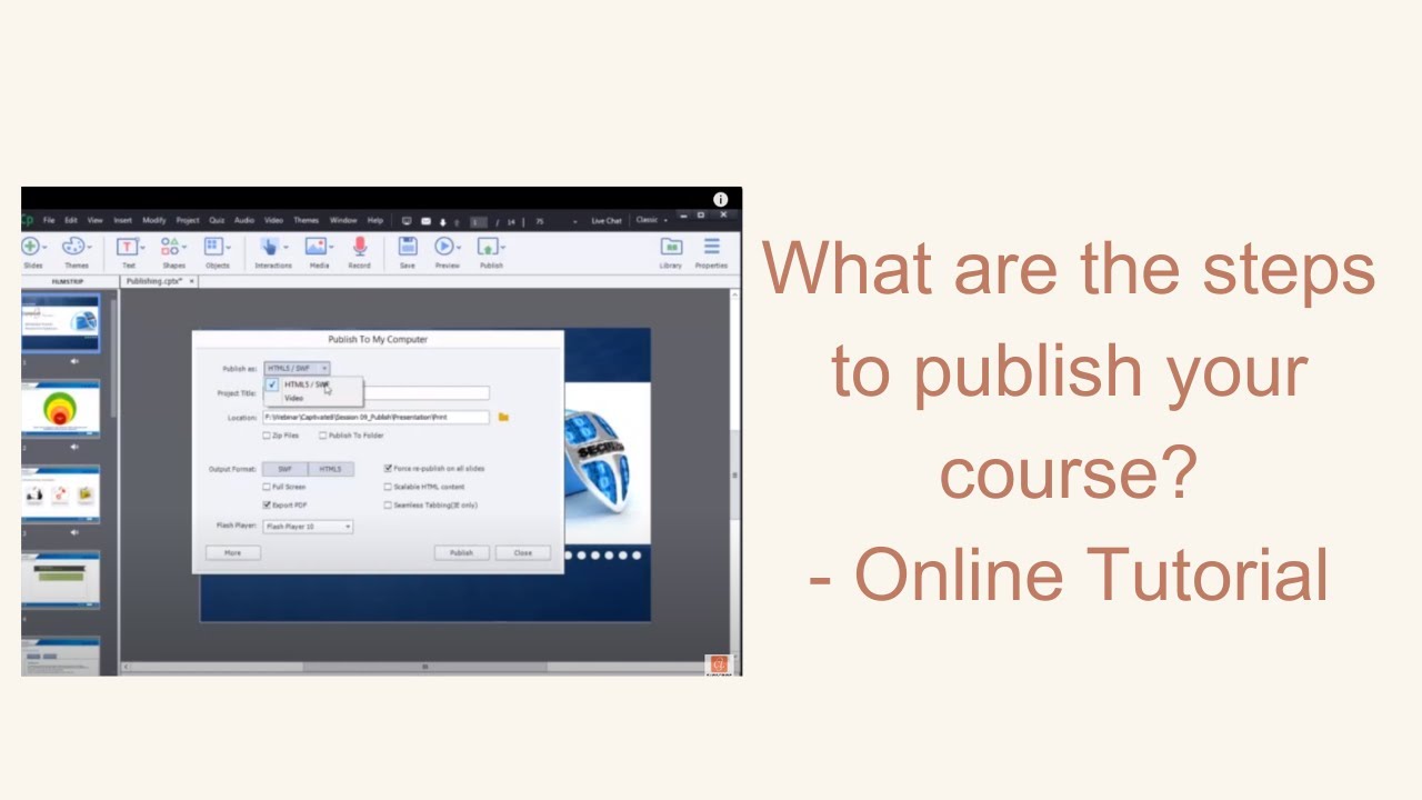 What are the steps to publish your course? - Online Tutorial - YouTube