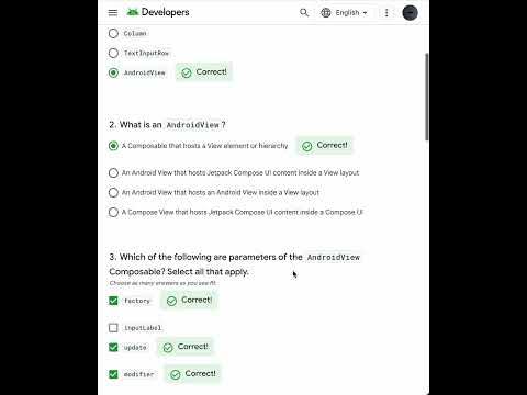 Views in Compose quiz answers || Unit 8: Compose with Views - YouTube