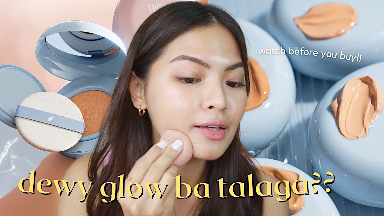 New Happy Skin Dewy Glow Cushion Foundation 💦 Review Wear Test