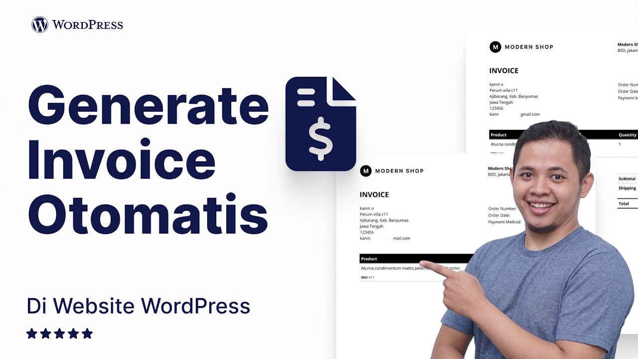 Cara Otomatis Membuat Invoice di Website WordPress - YouTube
