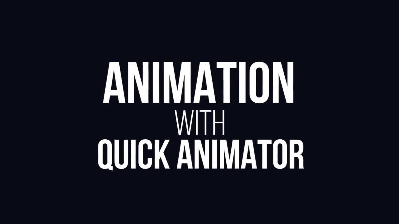 Quick Animator - After Effects Template - YouTube