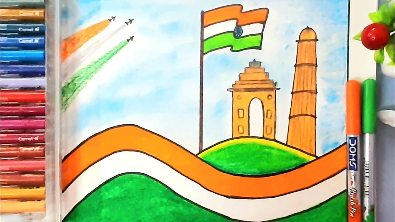 Republic Day Drawing / Republic Day Poster Drawing / How to Draw ...