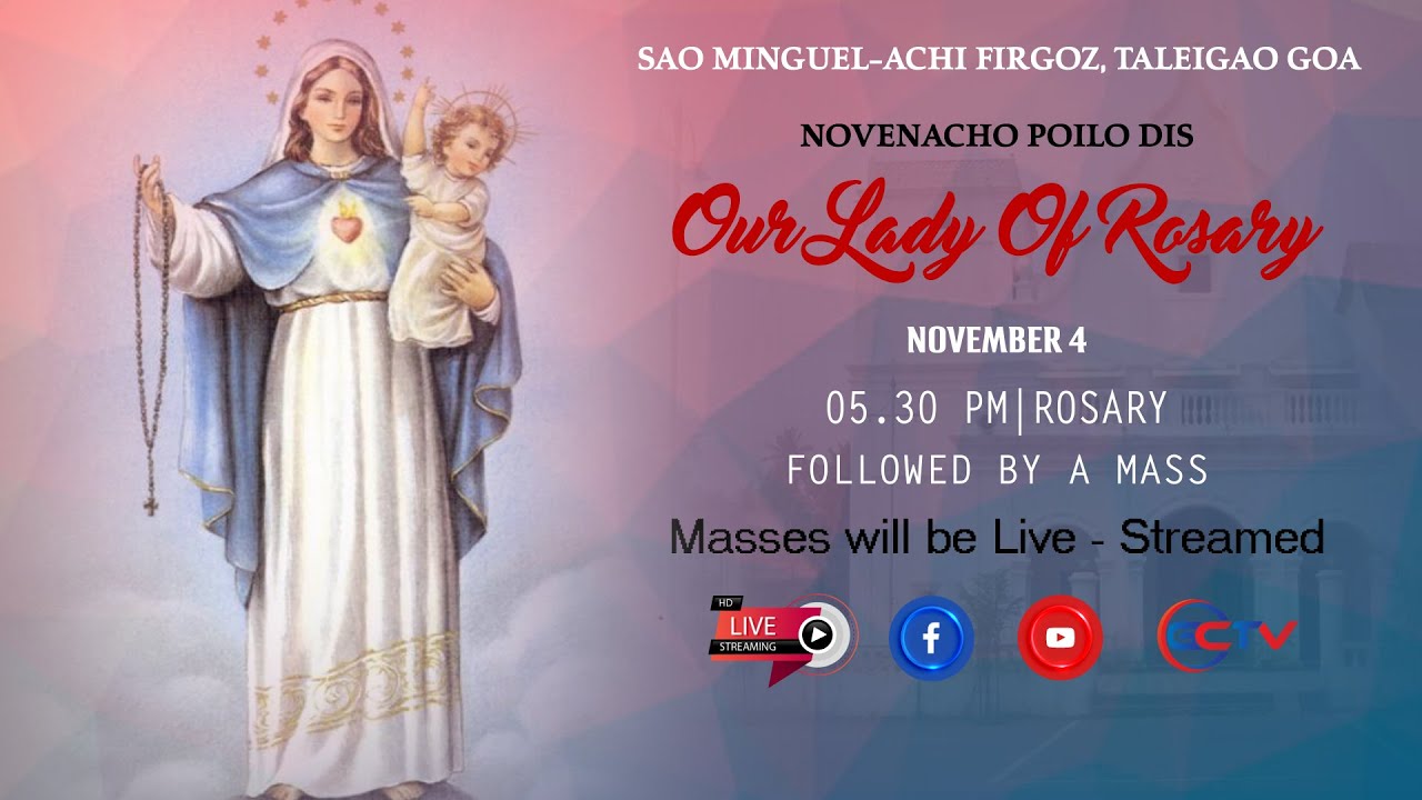 NOVENA MASS || DAY 1 || OUR LADY OF ROSARY || LIVE || TALEIGAO CHURCH ...