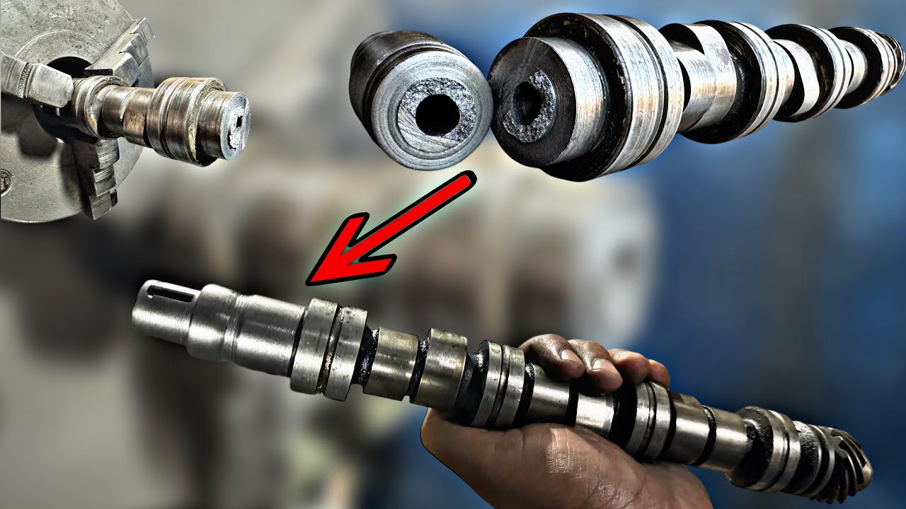 How I Repaired Broken Camshaft on Lathe Machine Using Old Techniques ...