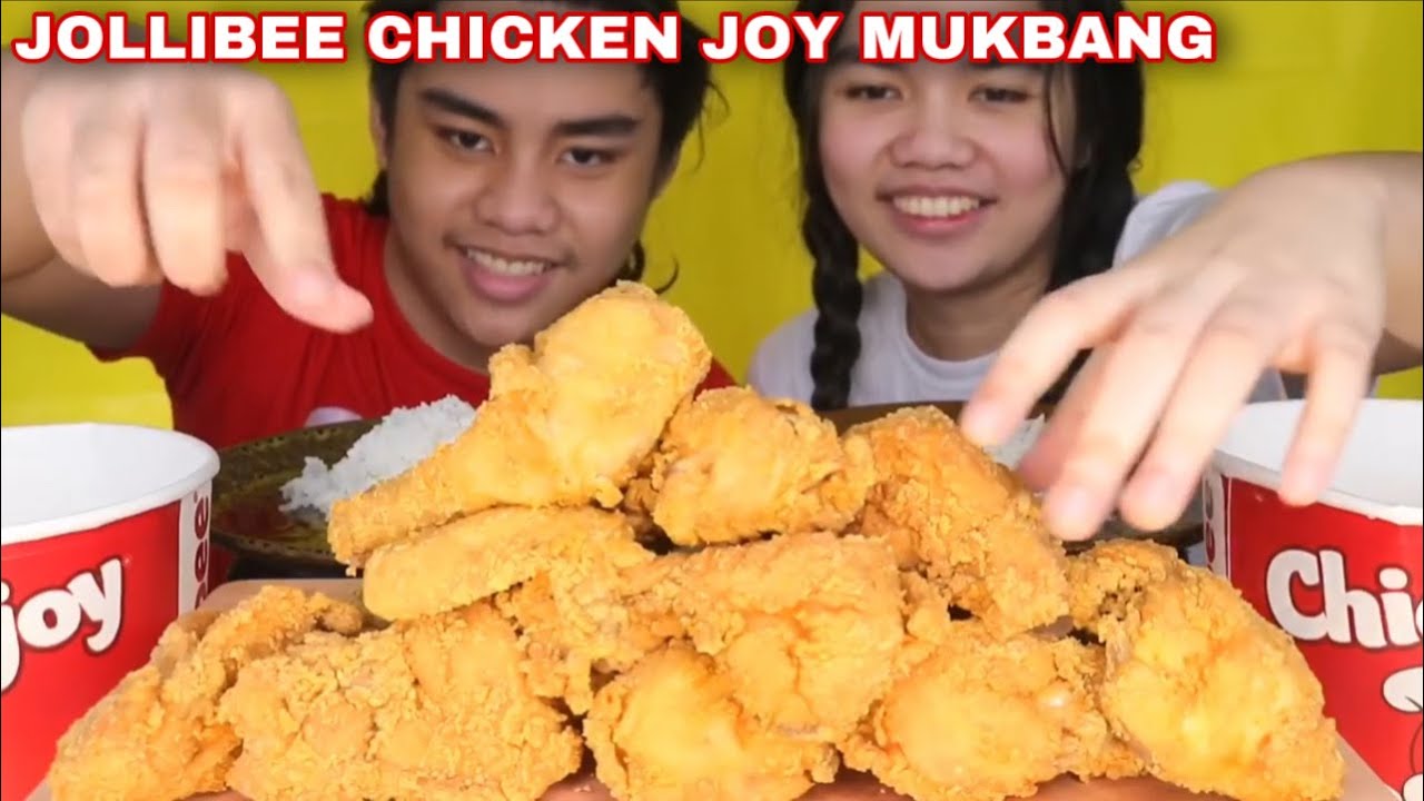 2 BUCKETS JOLLIBEE CHICKEN JOY MUKBANG! - YouTube