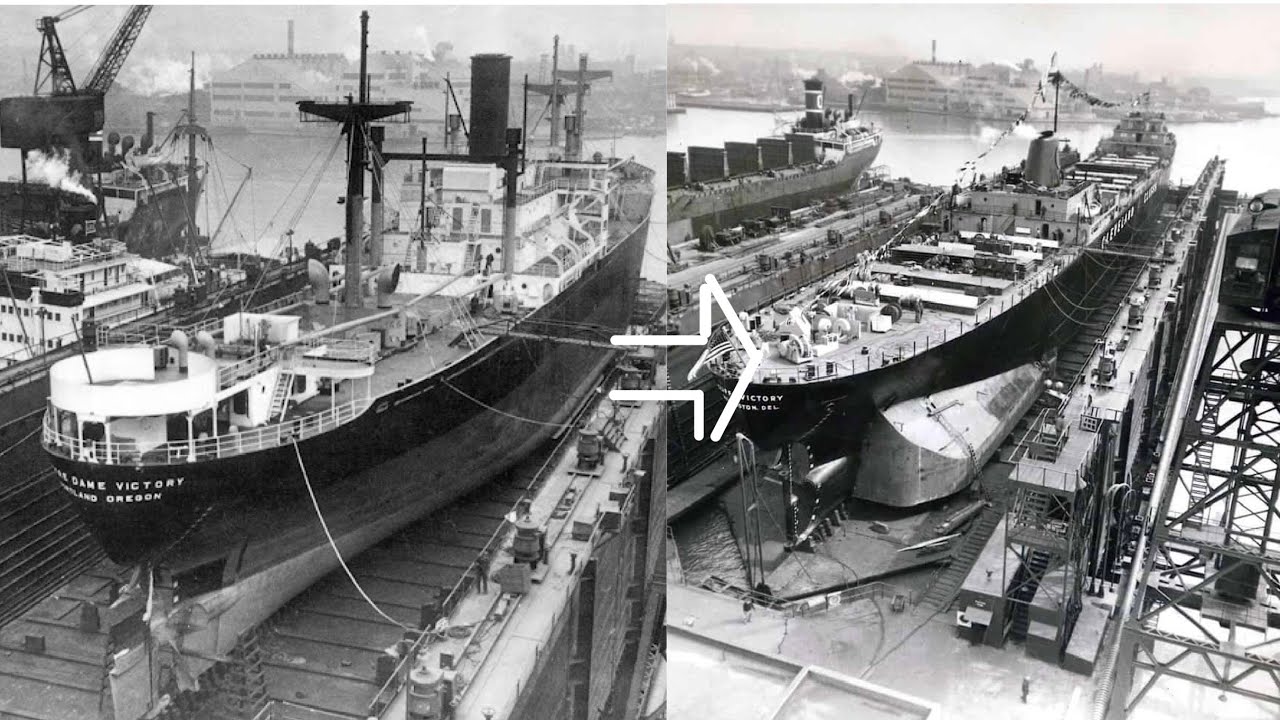 From WWII Victory Ship to Great Lakes Freighter - YouTube