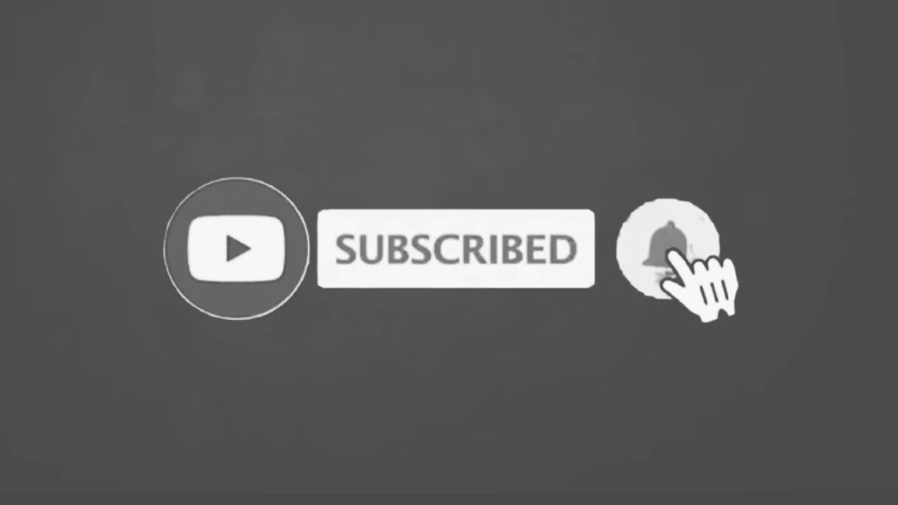 Subscribed and Ring bell button - Black/White (No Copyrighted) - YouTube