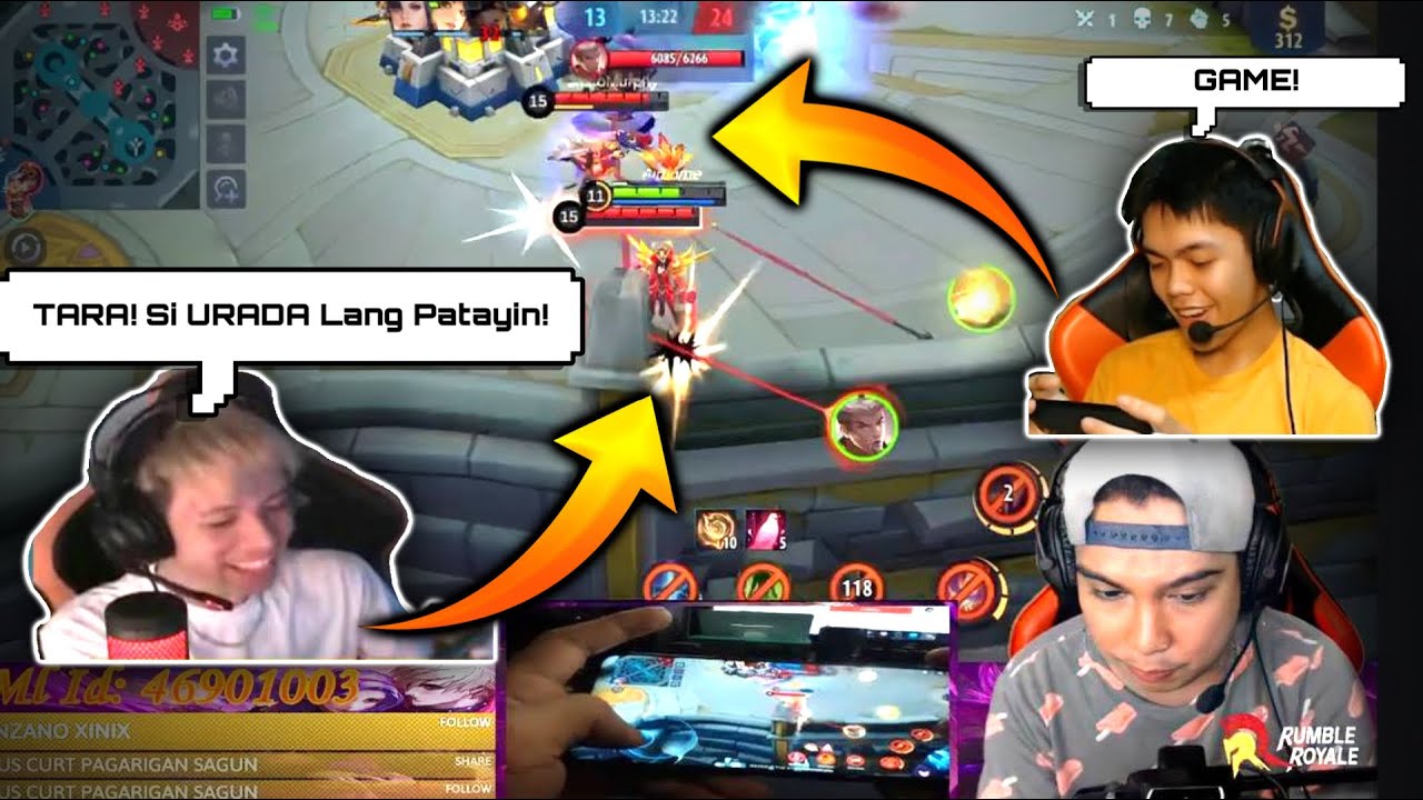 URADA NAKATAPAT NAMIN NI KINGJASRO SA RANK GAME! (PINAGTRIPAN AT ...