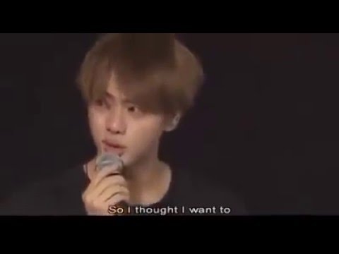[ENGSUB] BTS Jin cried on stage - YouTube