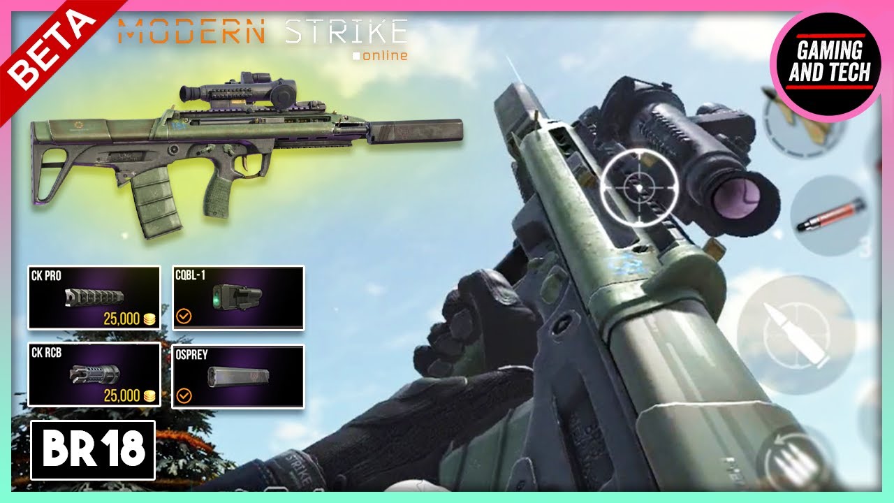NEW BR18 Assault Rifle Gameplay | Modern Strike Online - YouTube