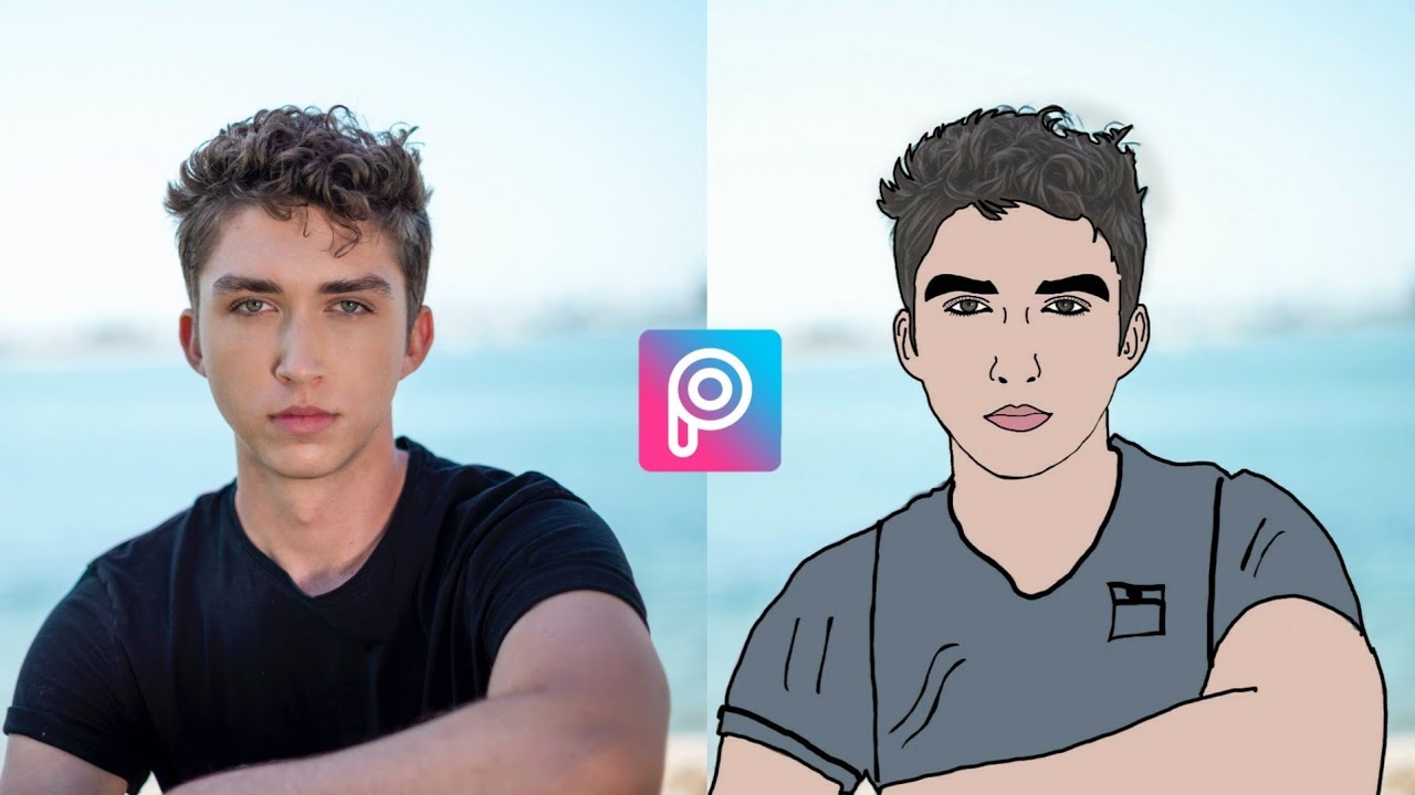 Picsart Cartoon - How To Draw | Picsart Editing Tutorial - YouTube