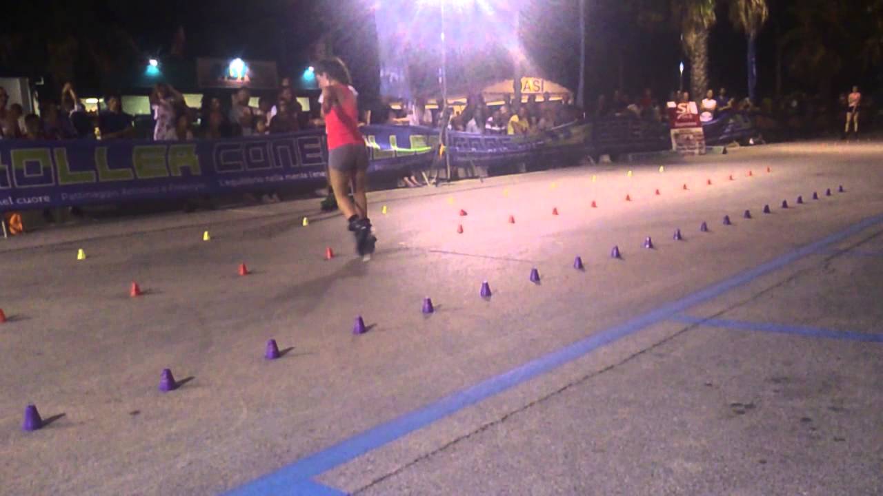 consulation final conero roller women (freestyle slalom skating) - YouTube