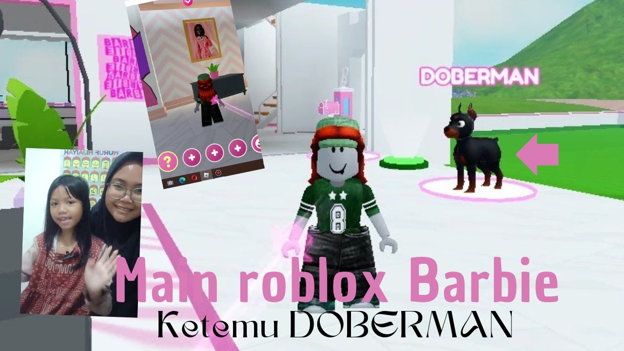 Main roblox barbie,ketemu doberman #roblox - YouTube