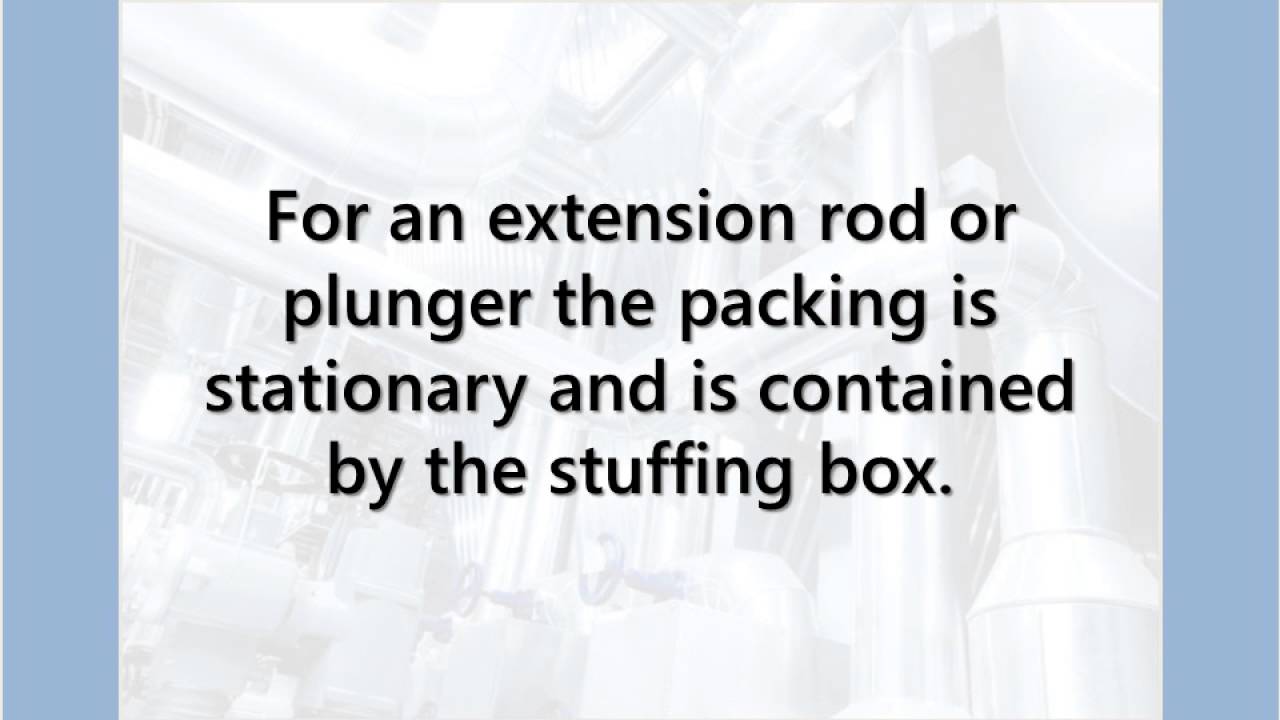 Pump Plunger Packing & Stuffing Box Components | Triangle Pump ...