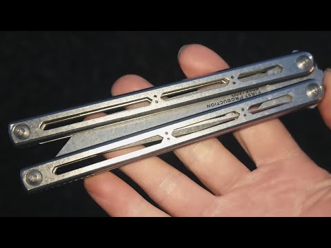 Short Titanium Balisong - YouTube