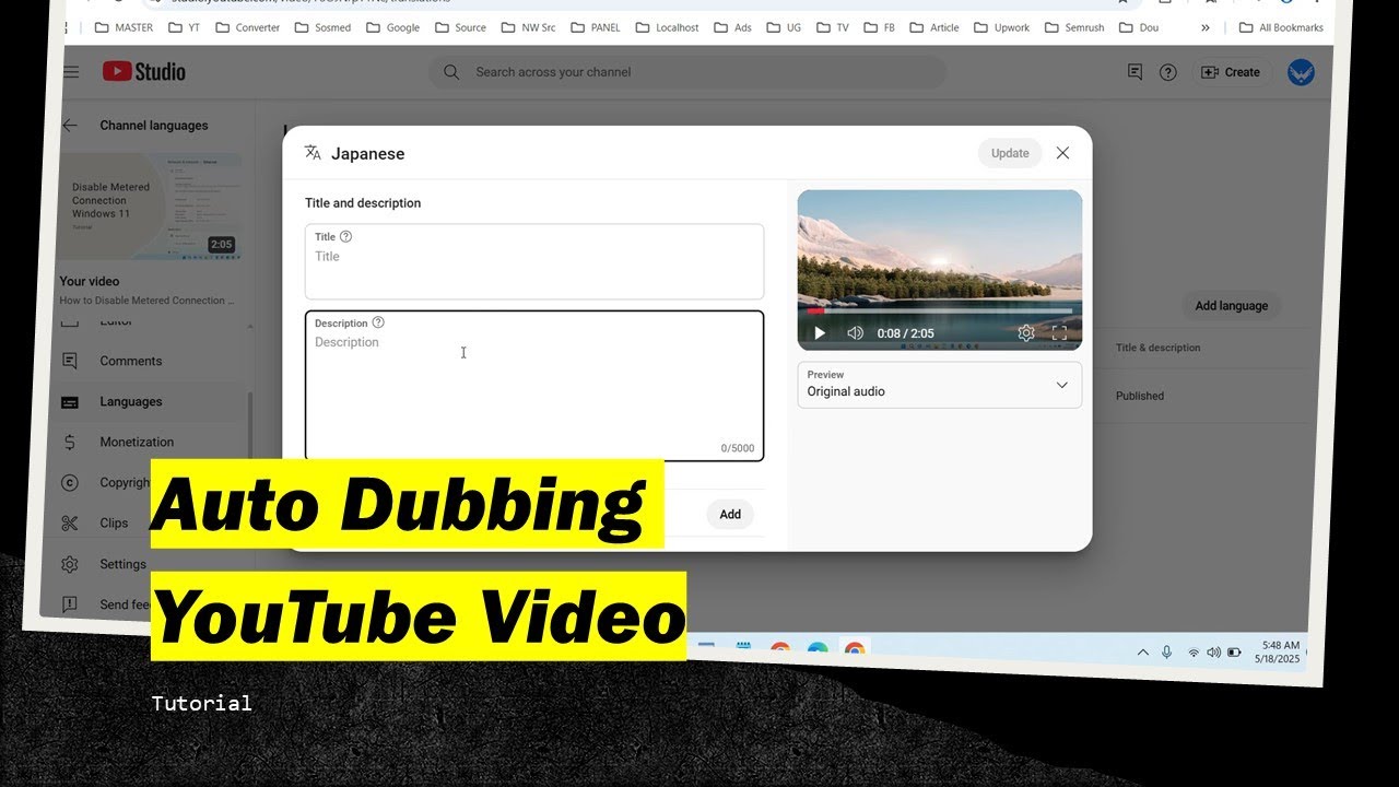 How to Enable Auto Dubbing YouTube Video - YouTube