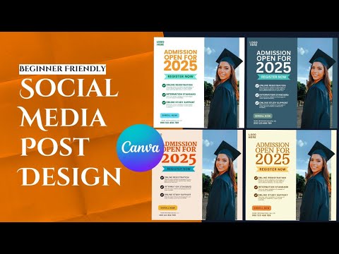 Mastering Social Media Post Design for Open Admissions | Canva Tutorial ...