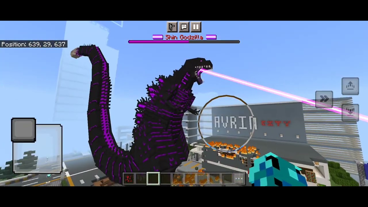 i Found shin godzilla in minecraft arvin city - YouTube