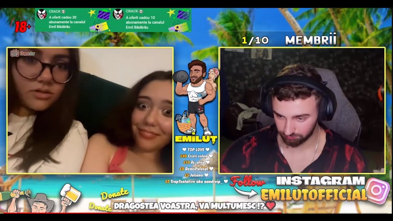 @EmilBadarau FUNNY MOMENTS Emilut caterinca pe OME TV #56 - YouTube