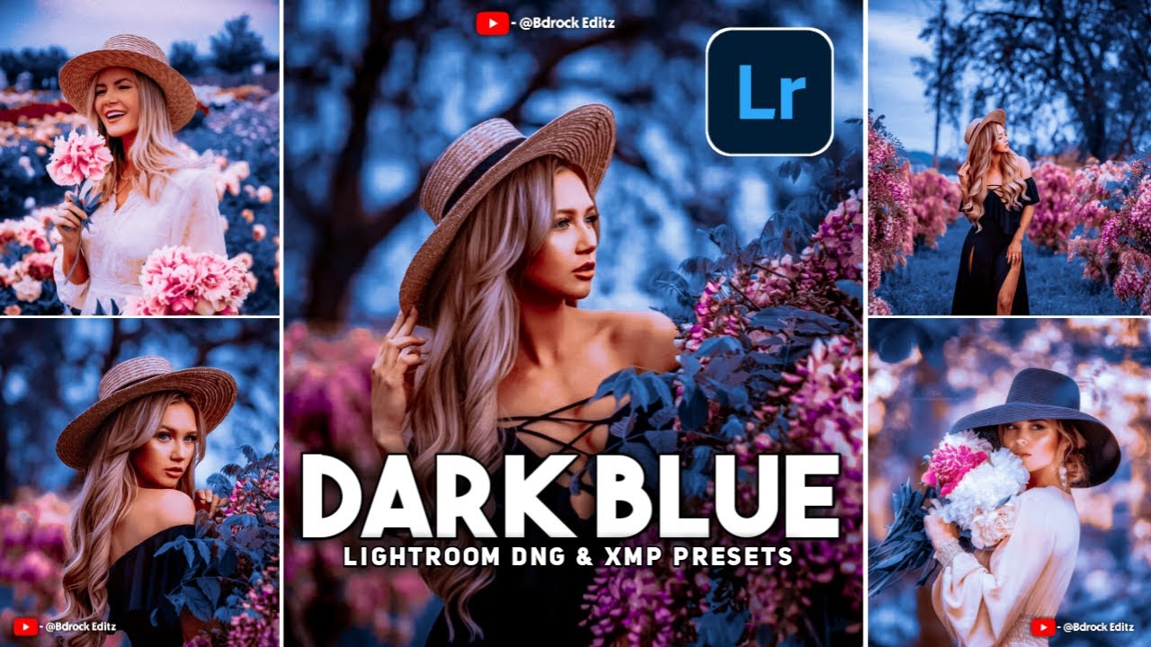 Dark Blue Lightroom mobile presets free dng | lightroom presets 2020 ...