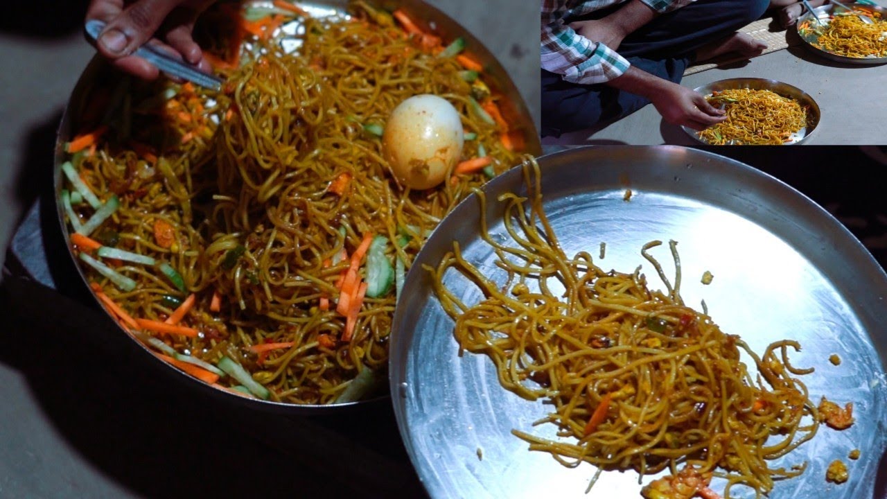 Egg Chaumin Fry - ( Noodles ) | Tasty Indian Street Food Cooking In ...
