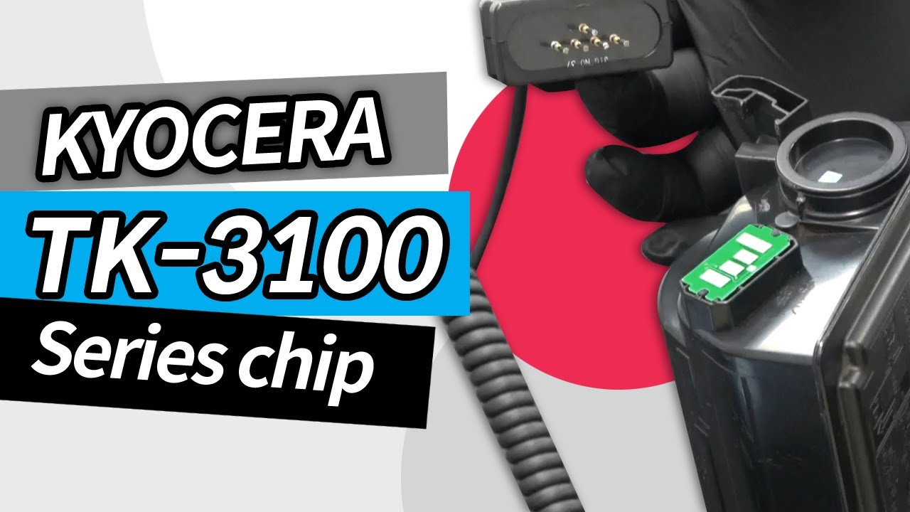 Way to reset compatible KYOCERA 3100 series chip - YouTube