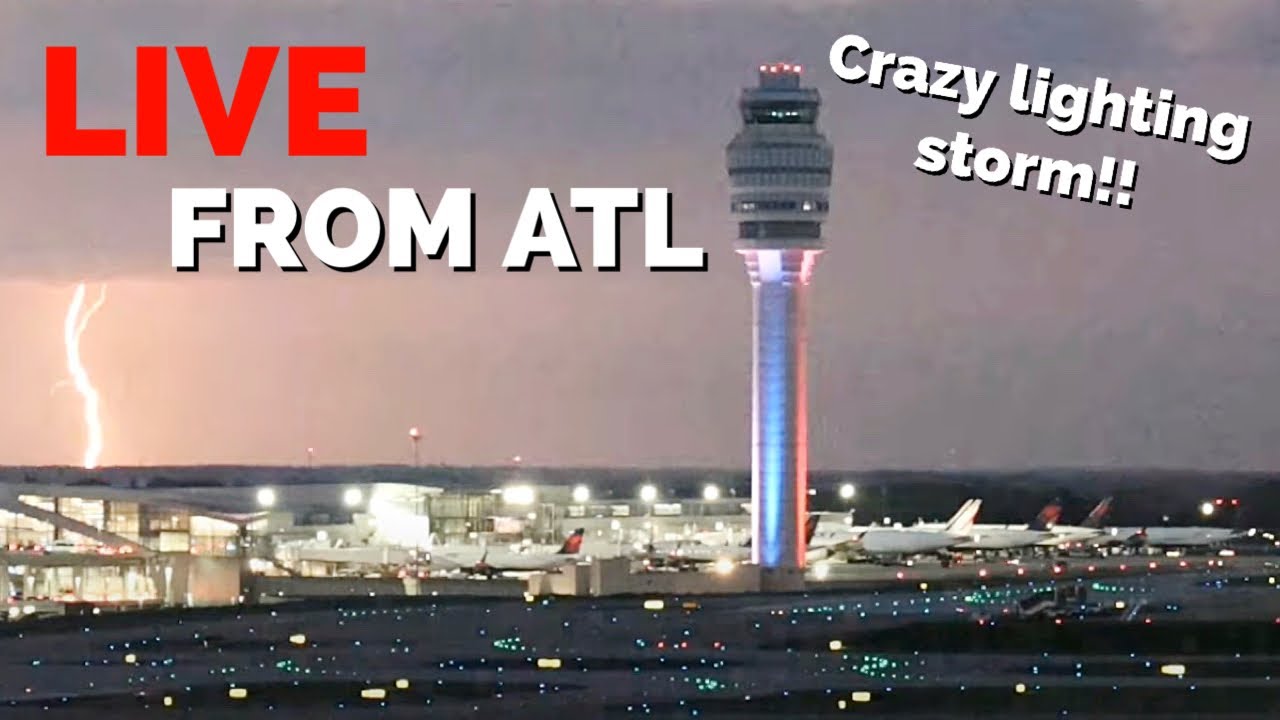 LIVE 🔴 Atlanta Hartsfield- Jackson International Airport | LIVE ATC ...