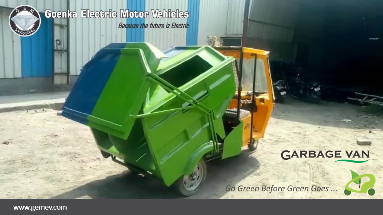 Electric Garbage Van - E Loader (Samrat) - YouTube