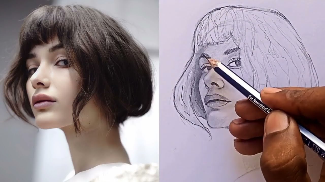 Unlock Your Potential: Learn How to Draw Beautiful Girl Portraits with the Loomis Method - YouTube