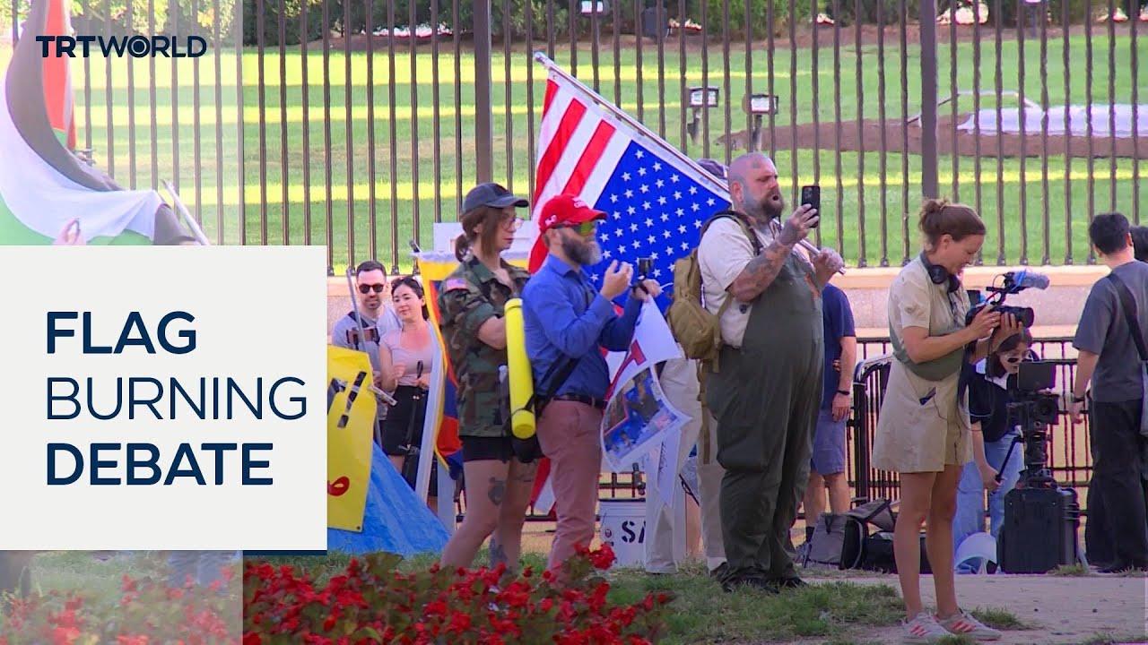 Trump sparks debate over flag burning - YouTube