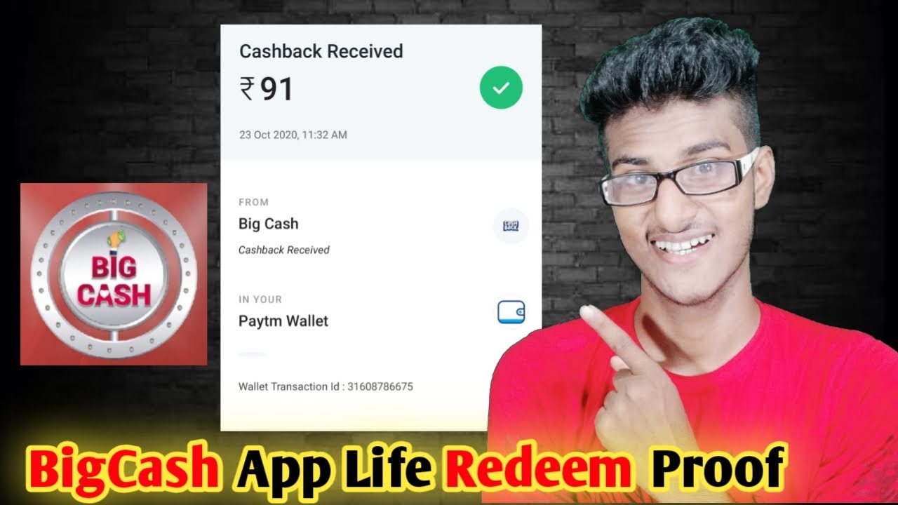 BigCash App Redeem Proof | How To BigCash Redeem | BigCash App Se ...