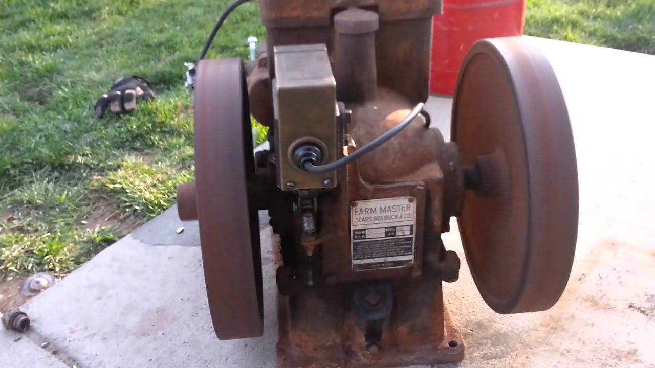 Sears Farm Master (Cushman Cub) 4hp first run - YouTube