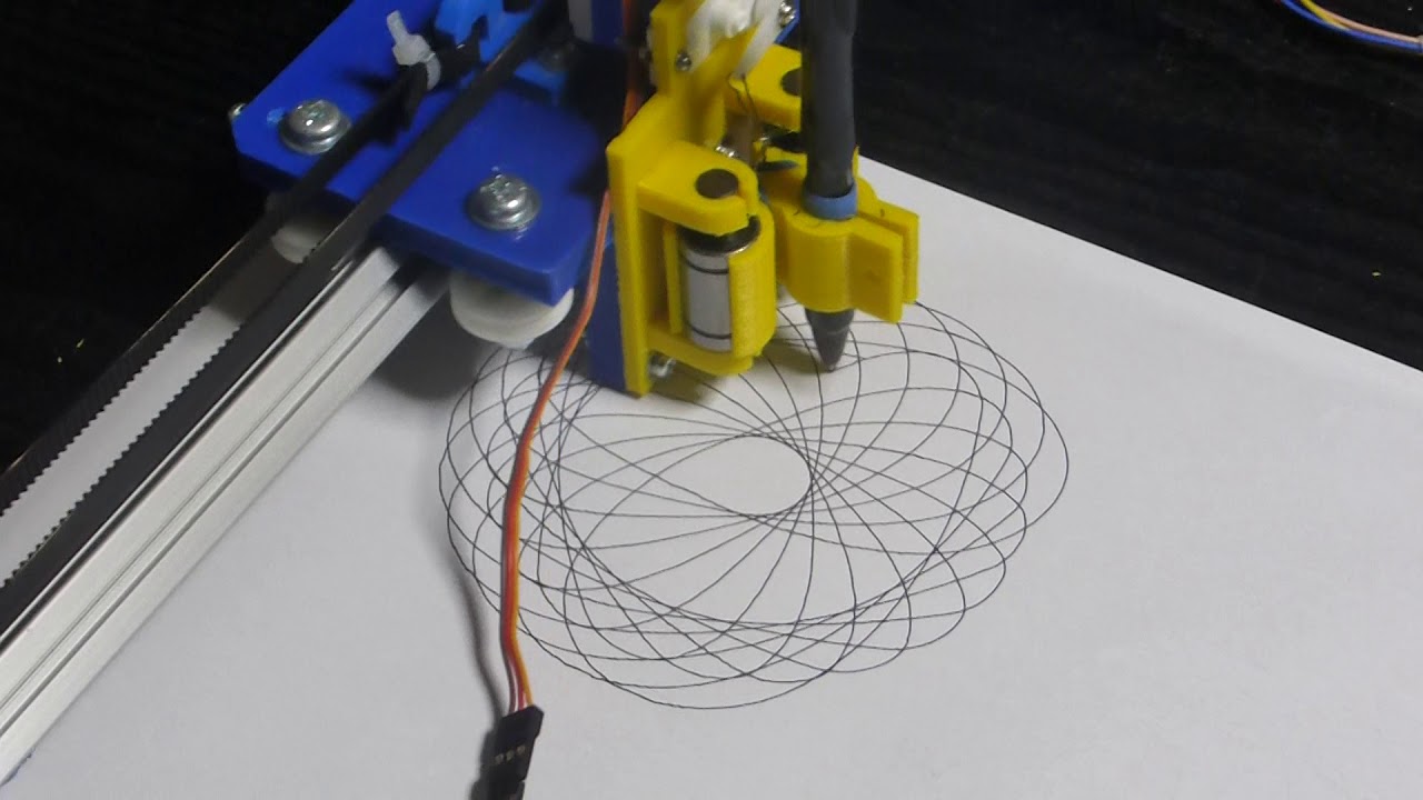 DIY XY Plotter drawing machine that can be made under $ 100 (9) - YouTube
