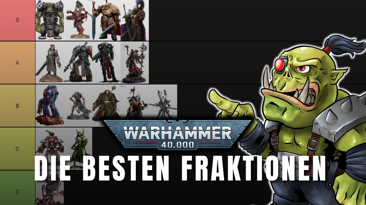 Die (neue richtige) Warhammer 40K Fraktions Rangliste | TheHobbyHotel ...