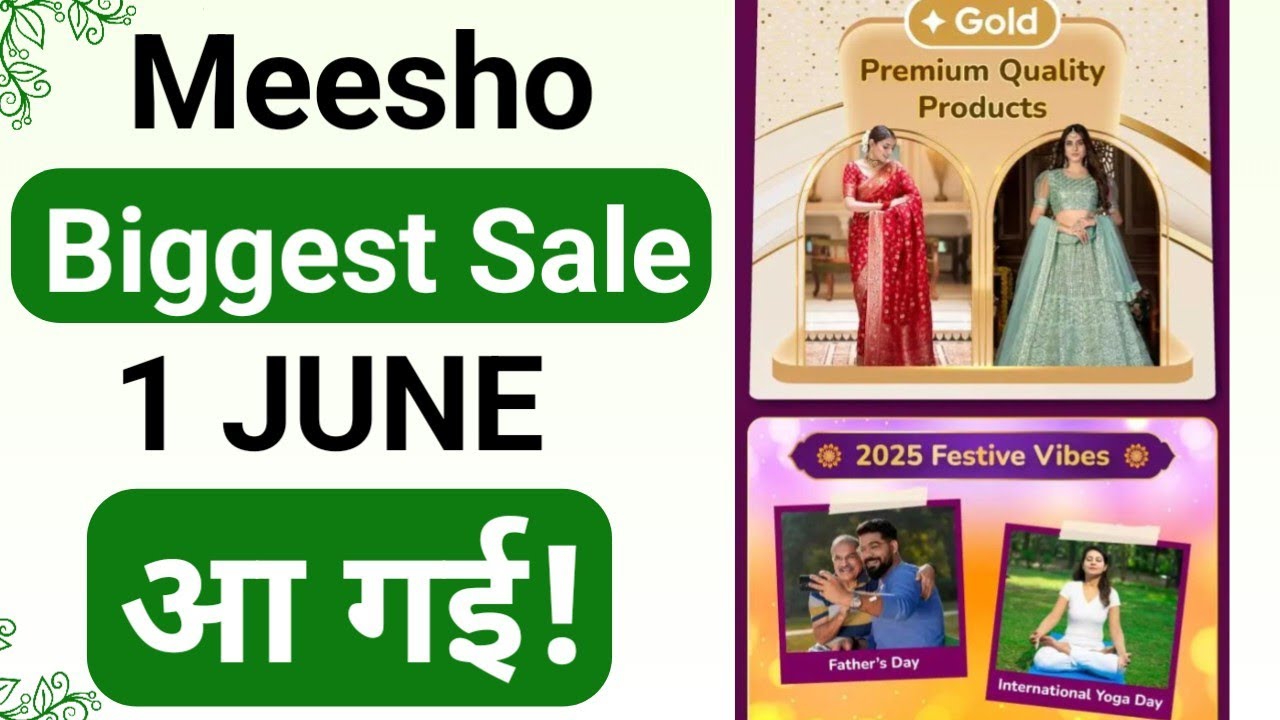 Meesho first Sunday maha sale 1 june 2025 | biggest discount | sale ...