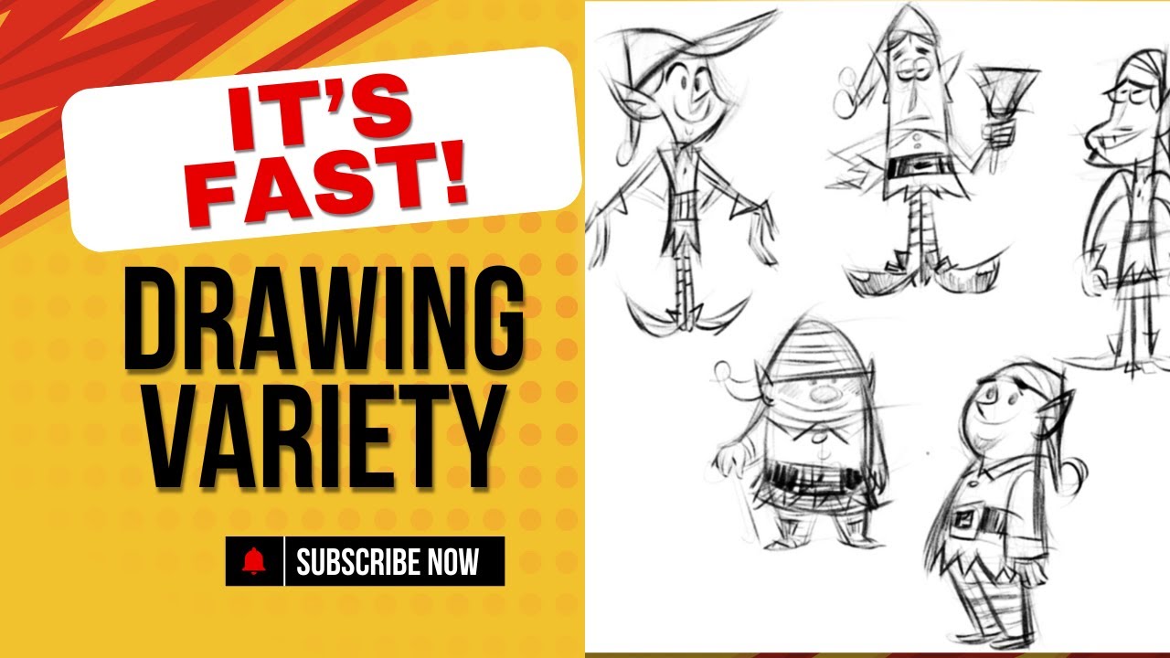 It's Fast, How to Draw Variety Quickly | Stephen Silver - YouTube