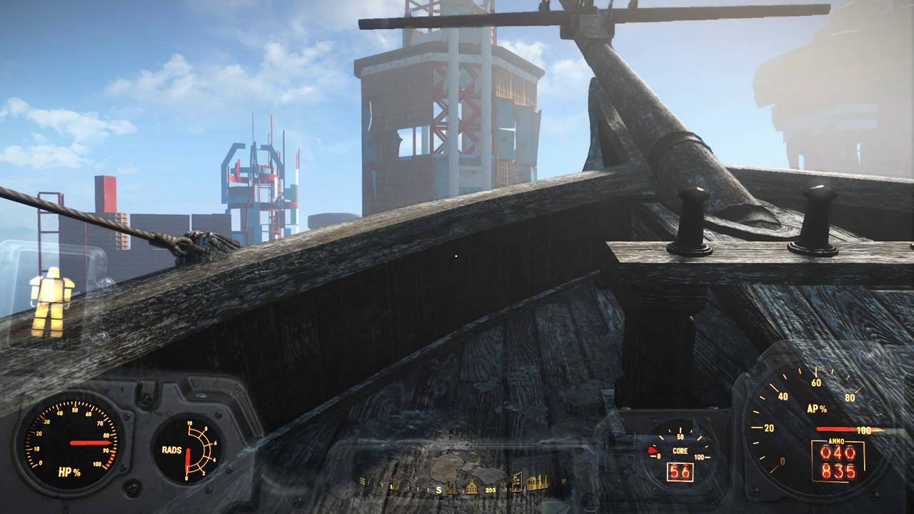 "Fallout 4" Flying ship adventure (on the ship) - YouTube