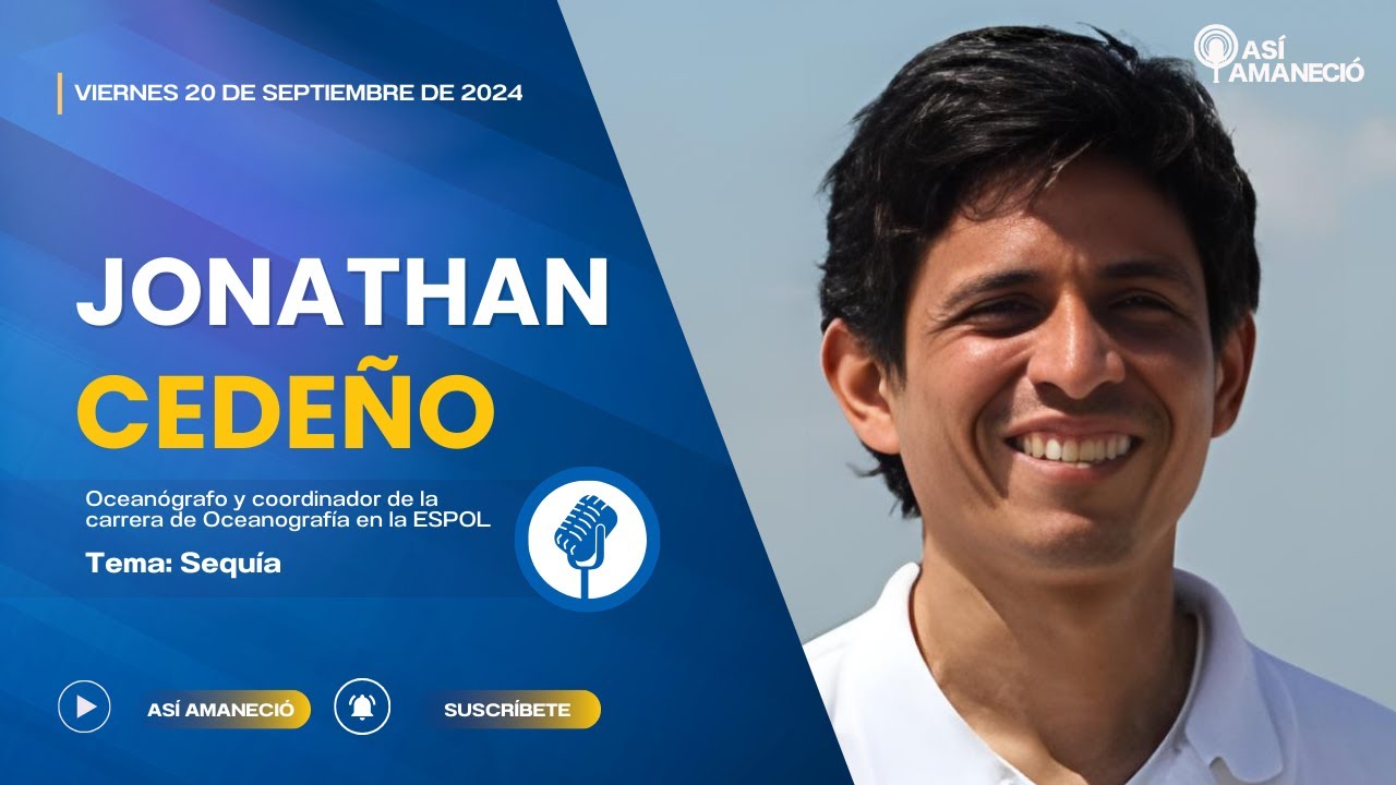 Mgtr. Jonathan Cedeño Oviedo - Oceanógrafo y coordinador de la carrera ...