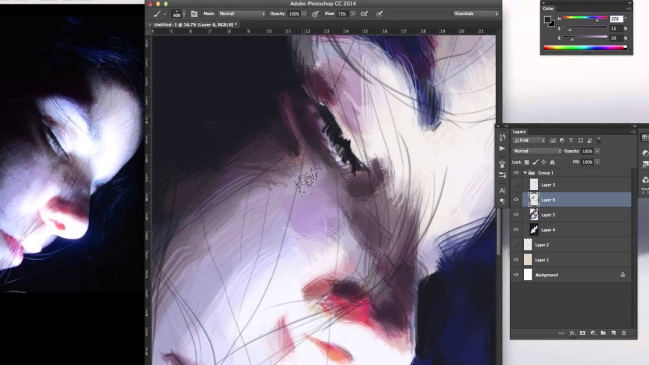 digital painting tutorial - easy steps - YouTube