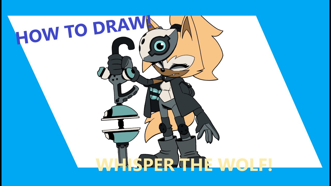 How To Draw Whisper The Wolf! - YouTube