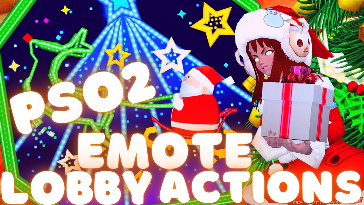PSO2 310: Hagith Femt Emote Lobby Action - YouTube
